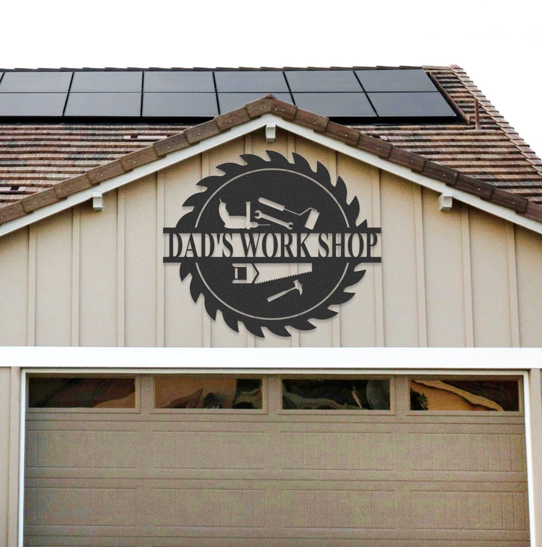 Custom Carpenter Metal Wall Art, Workshop Sign for Him,personalized ...