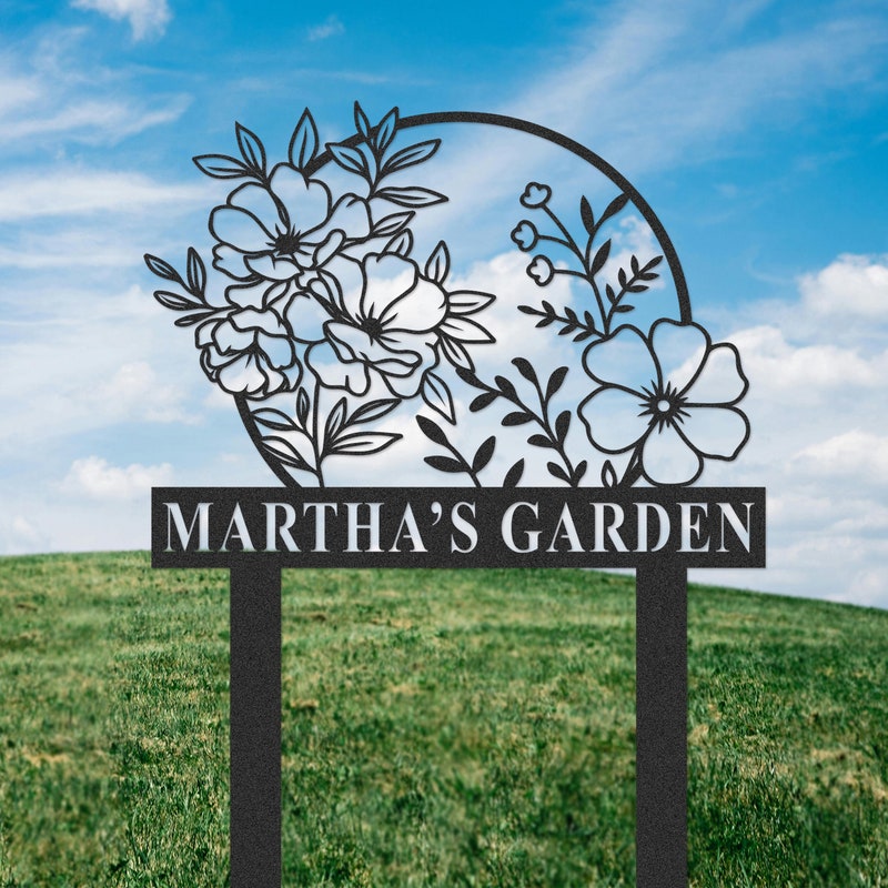 Flower Garden Sign - Etsy