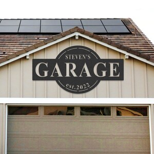 Garage Sign,personalized Workshop Sign,custom Garage Name Sign,garage ...