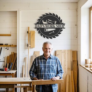 Custom Carpenter Metal Wall Art, Workshop Sign for Him,personalized ...