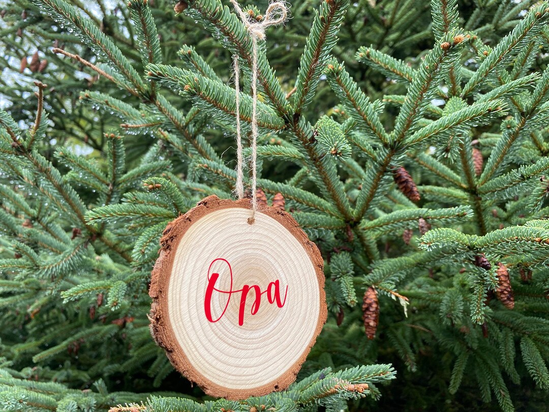 Custom Wood Name Ornament Personalized Holiday Gift Christmas Tree ...