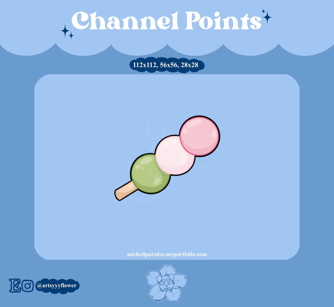 Dango Candy | Emote | Channel Point | Badge | for Twitch, Youtube ...