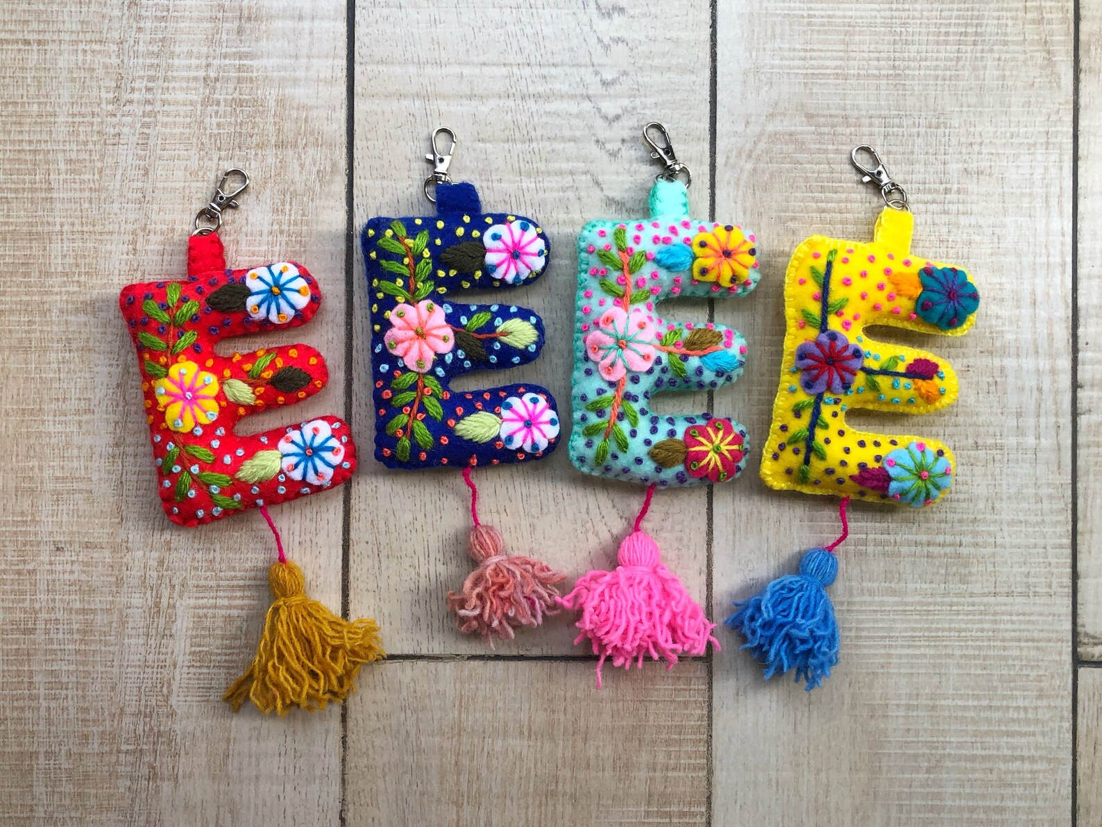 Personalized Gift Keychain Initial Name Keychain - Etsy