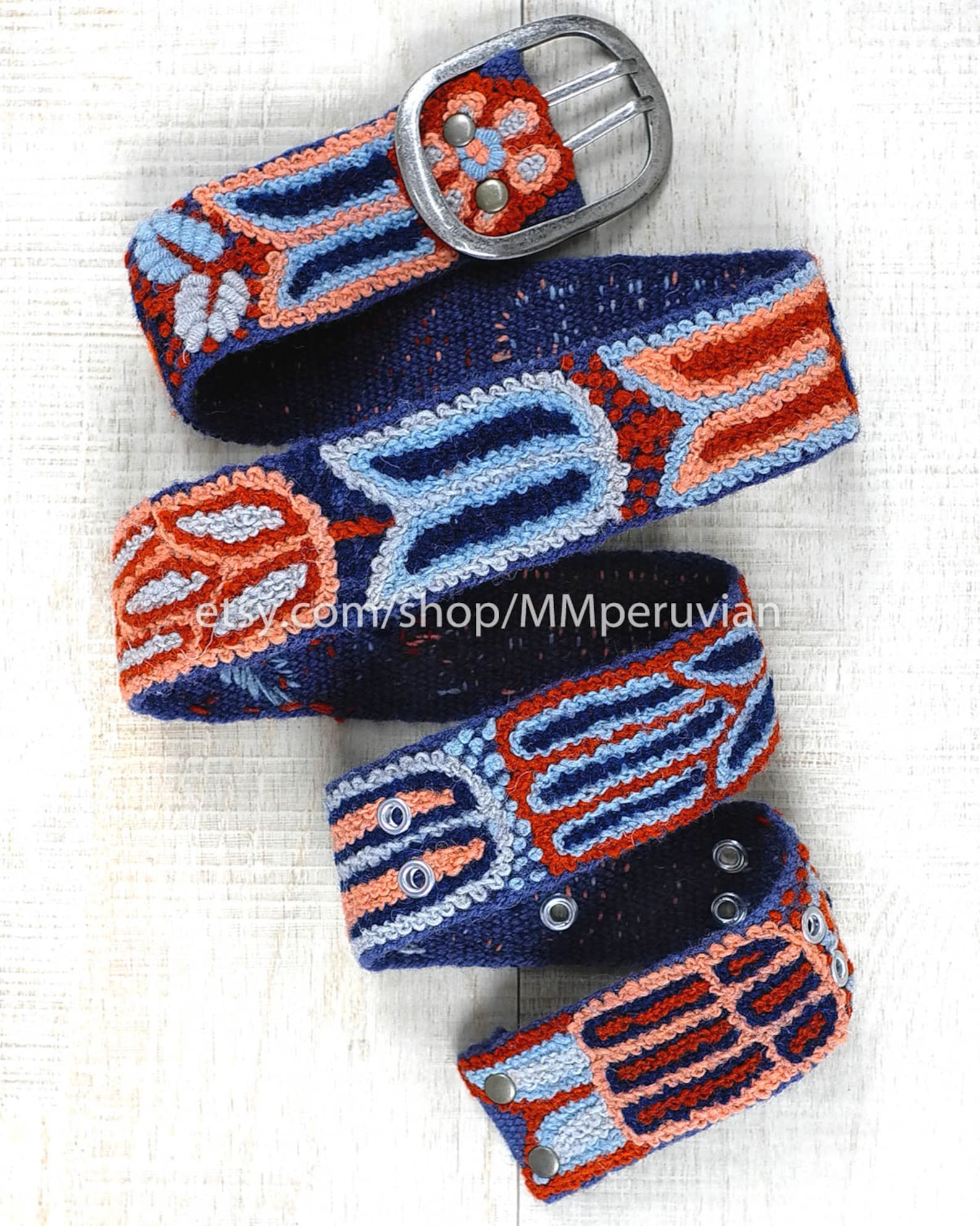 Hand Embroidered Belt Floral, Wool Embroidered Belts, Floral Ethnic ...