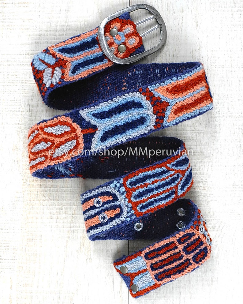 Hand Embroidered Belt Floral Gray Wool Embroidered Belts | Etsy