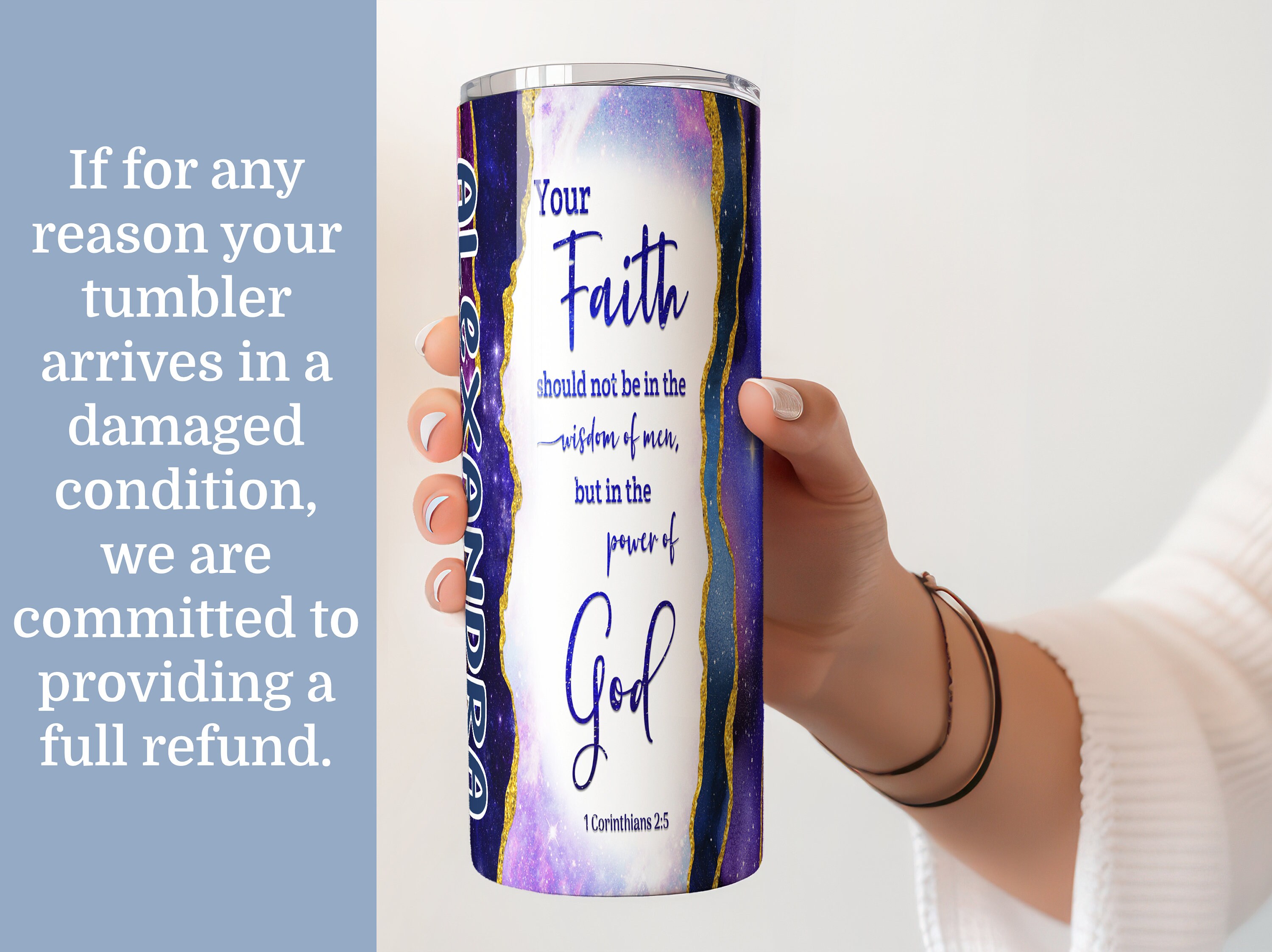 Personalized Christian Tumbler Prayer Tumbler Gift for Christian Custom ...