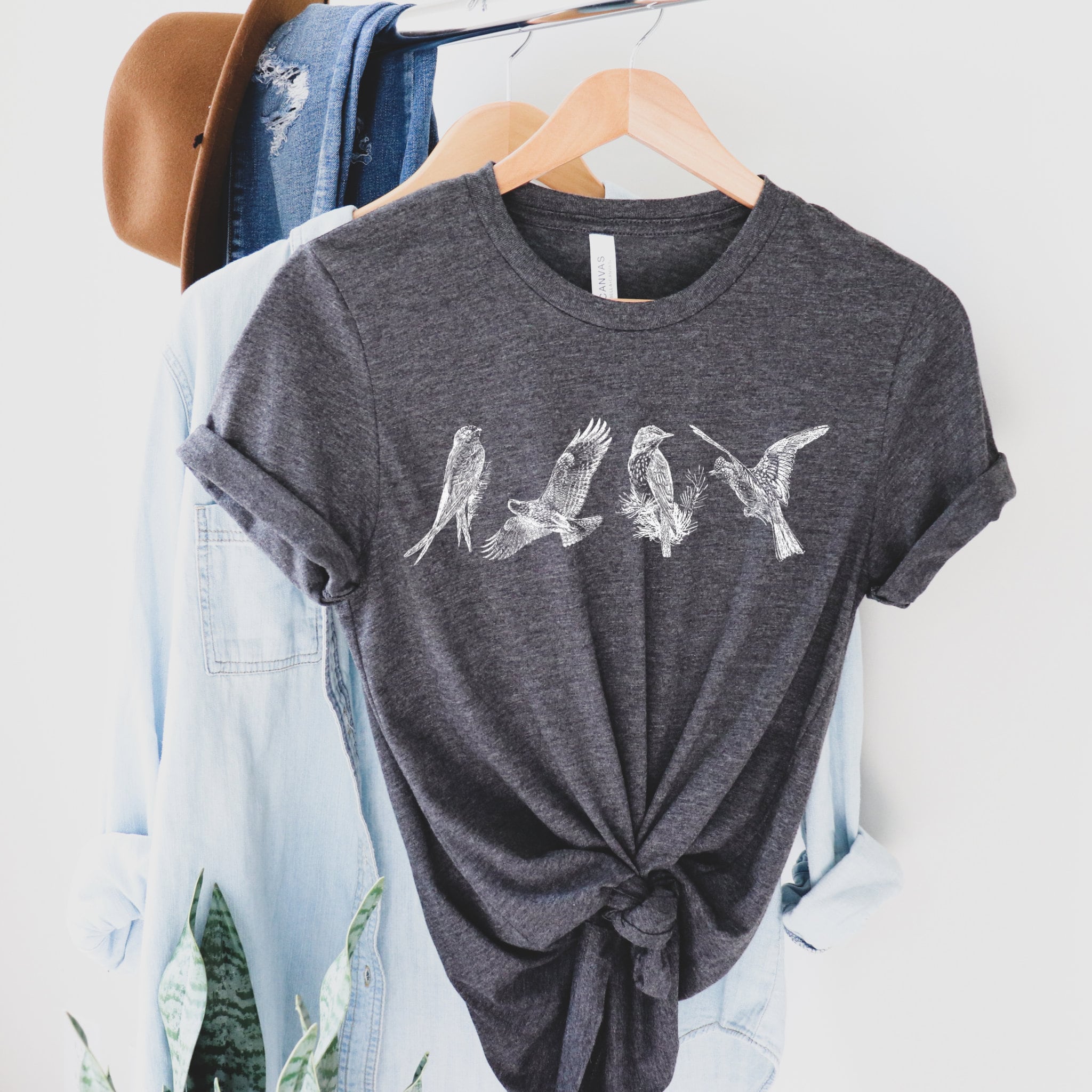 Bird T-shirt Birds in a Bird Graphic Womens Shirt Graphic - Etsy UK