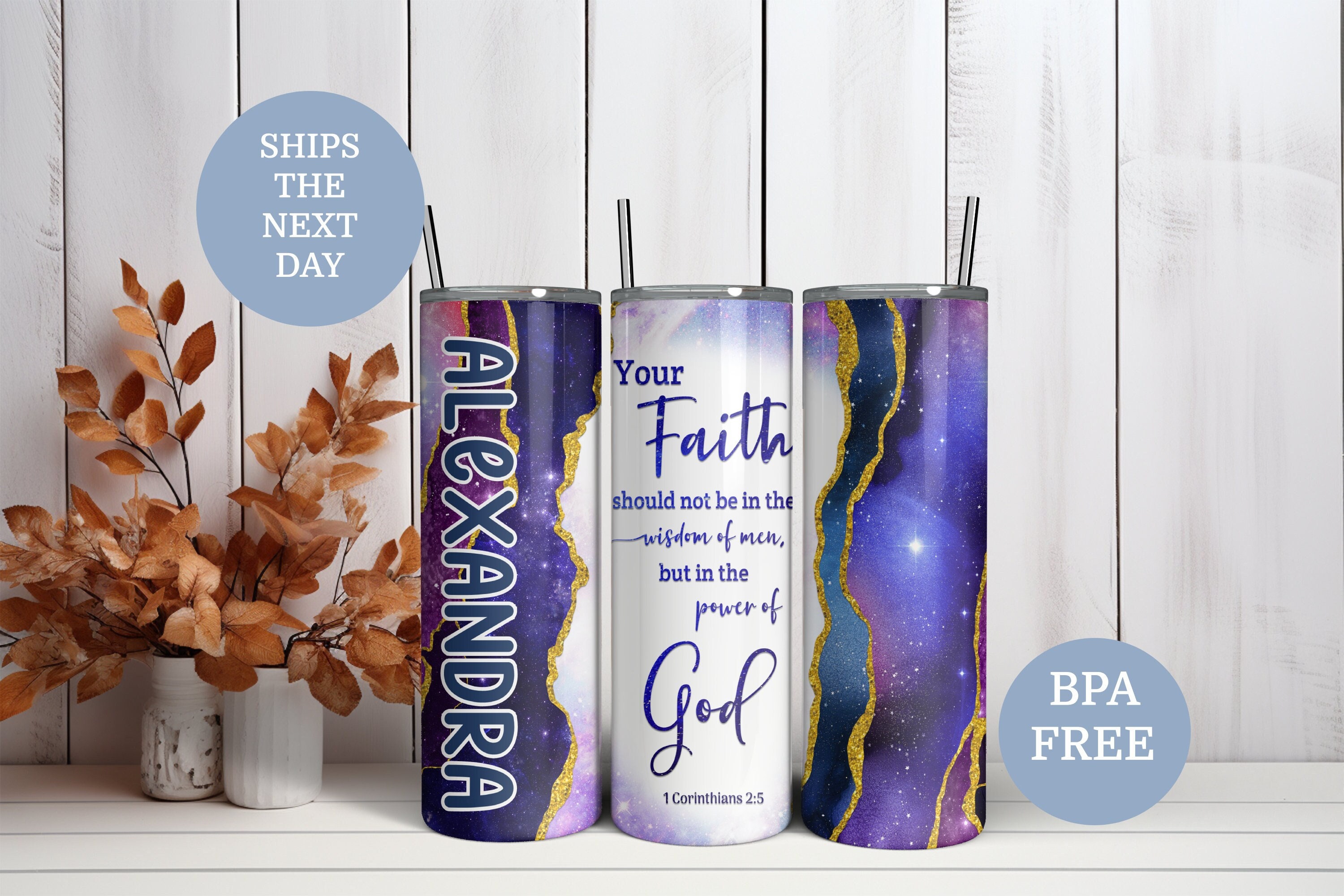 Personalized Christian Tumbler Prayer Tumbler Gift for Christian Custom ...