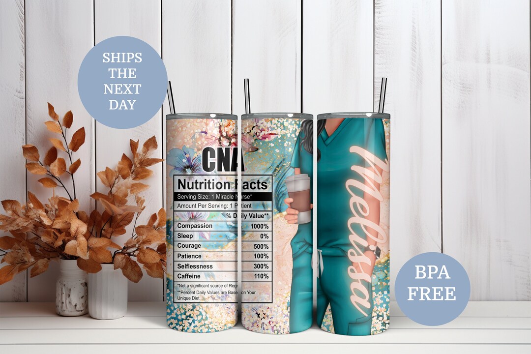 Personalized CNA Tumbler Custom Certified Nurse Assistant to Go Cup ...