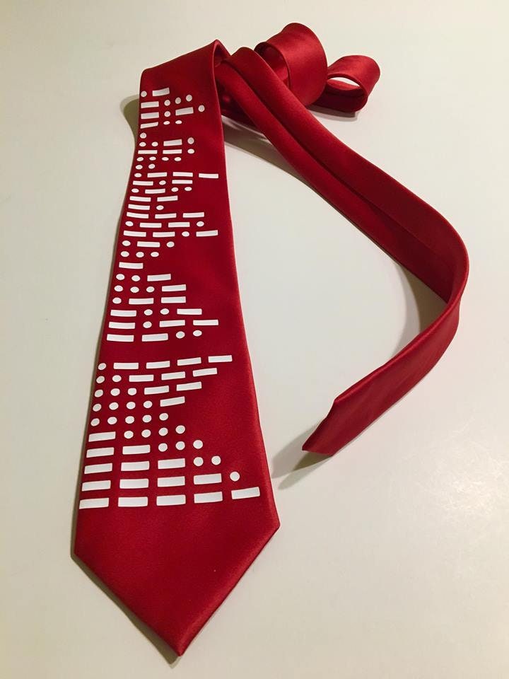 Morse Code Necktie Super Cool Great Birthday Gift - Etsy