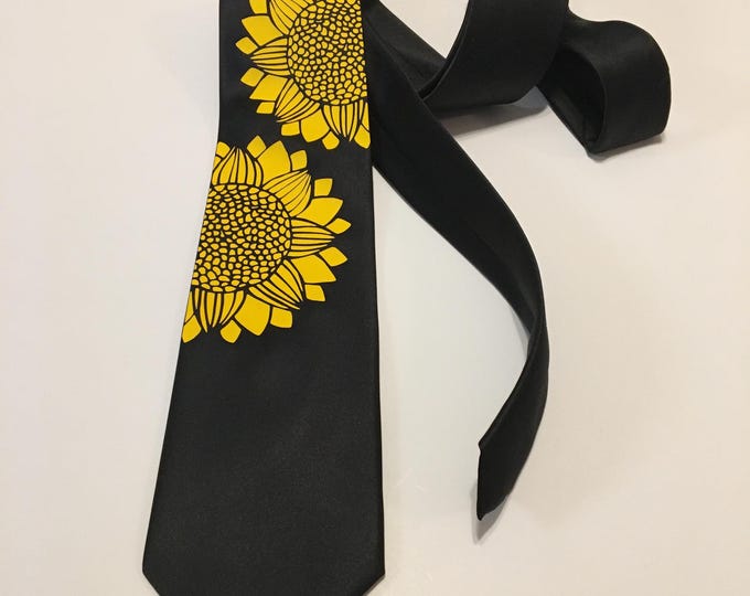 Sunflower Necktie – Mens Ties With Sunflowers - Etsy