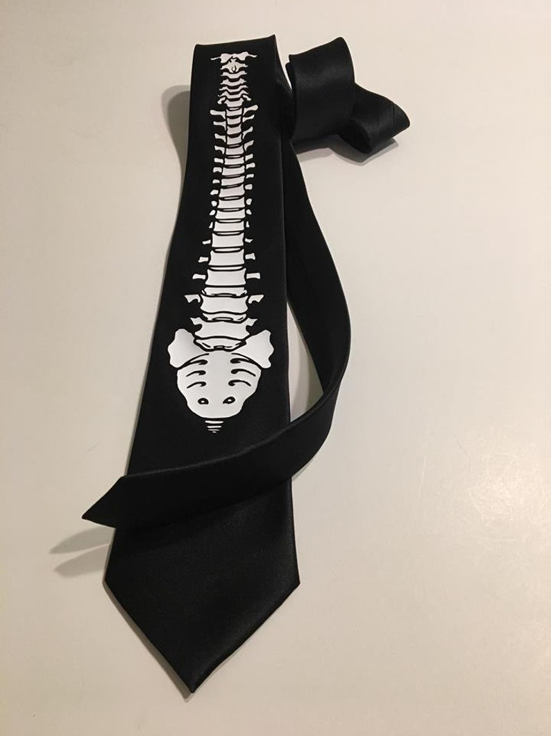 Spine Necktie, Vertebral Column, Cool Tie, Great Gift - Etsy