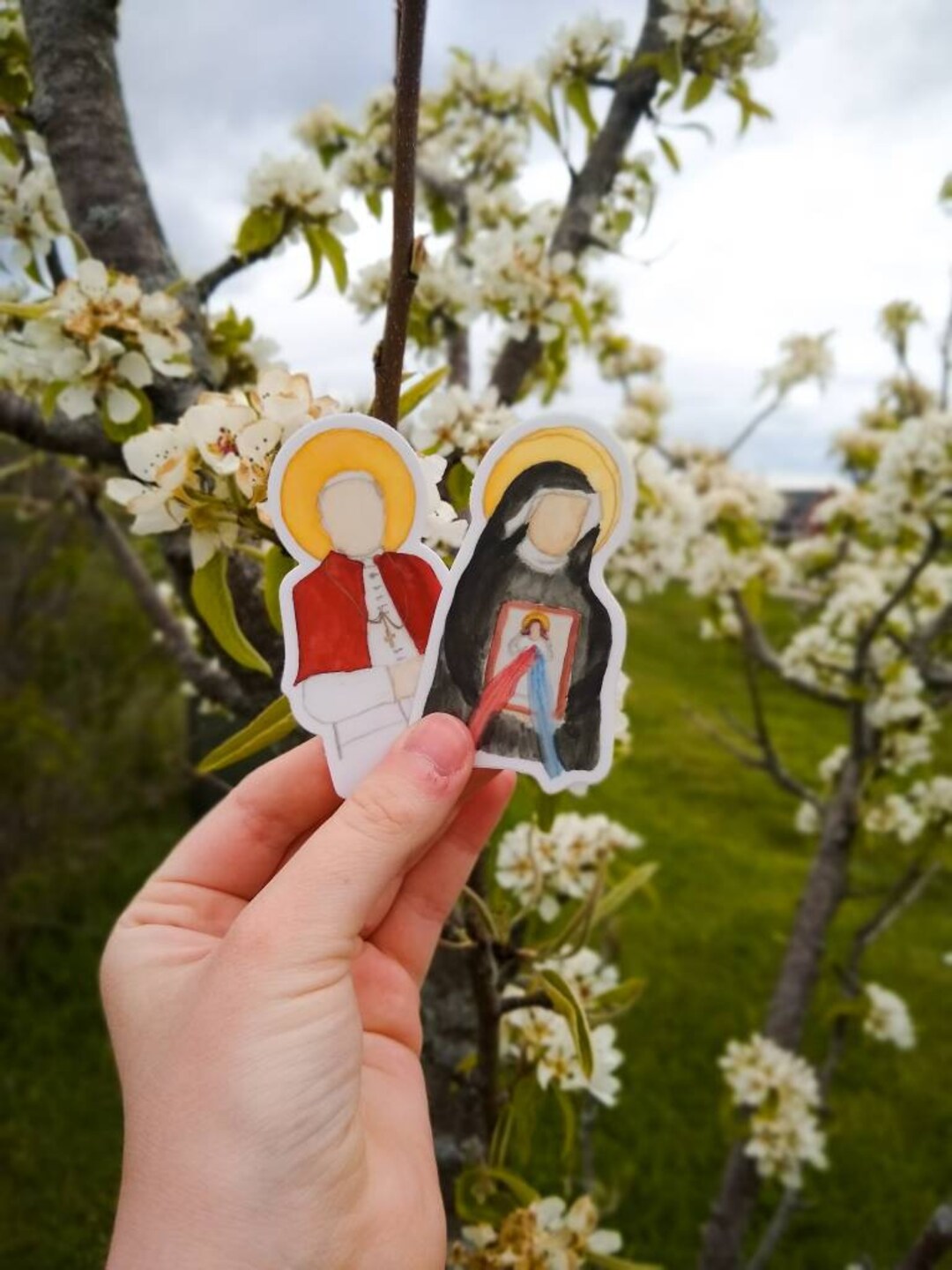 Divine Mercy Saint Sticker Bundle, Catholic Sticker Bundle, Saint ...