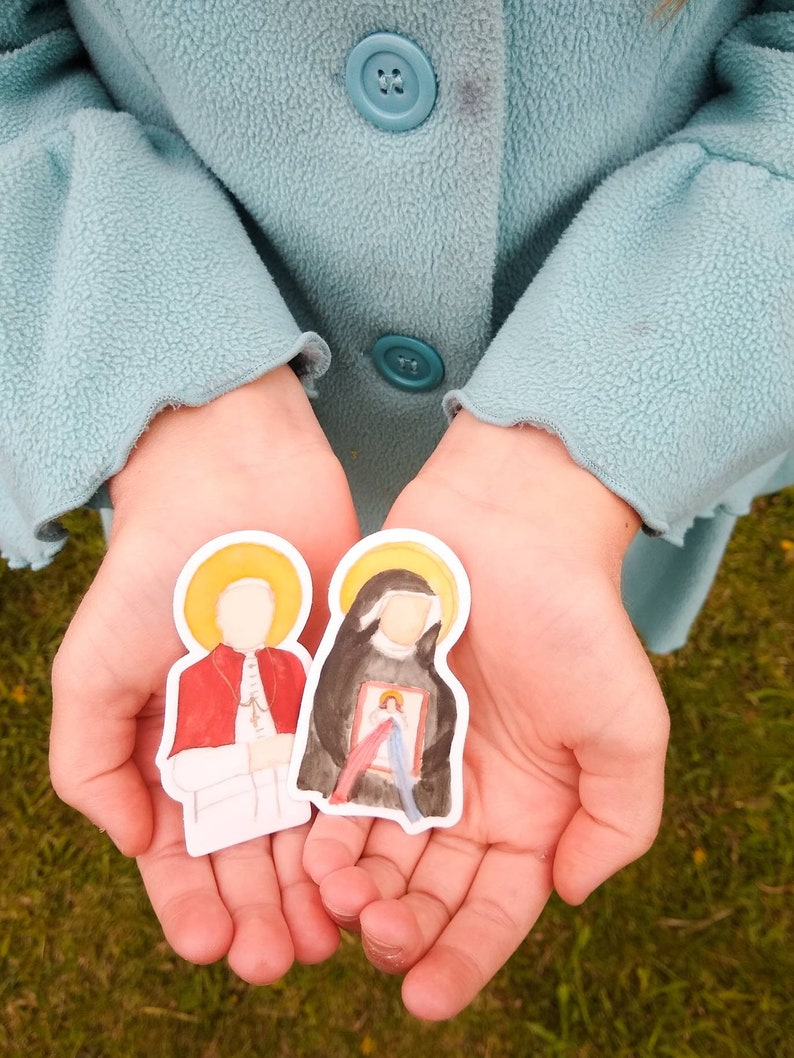Divine Mercy Saint Sticker Bundle, Catholic Sticker Bundle, Saint ...