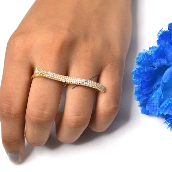 Two Finger Ring - Etsy