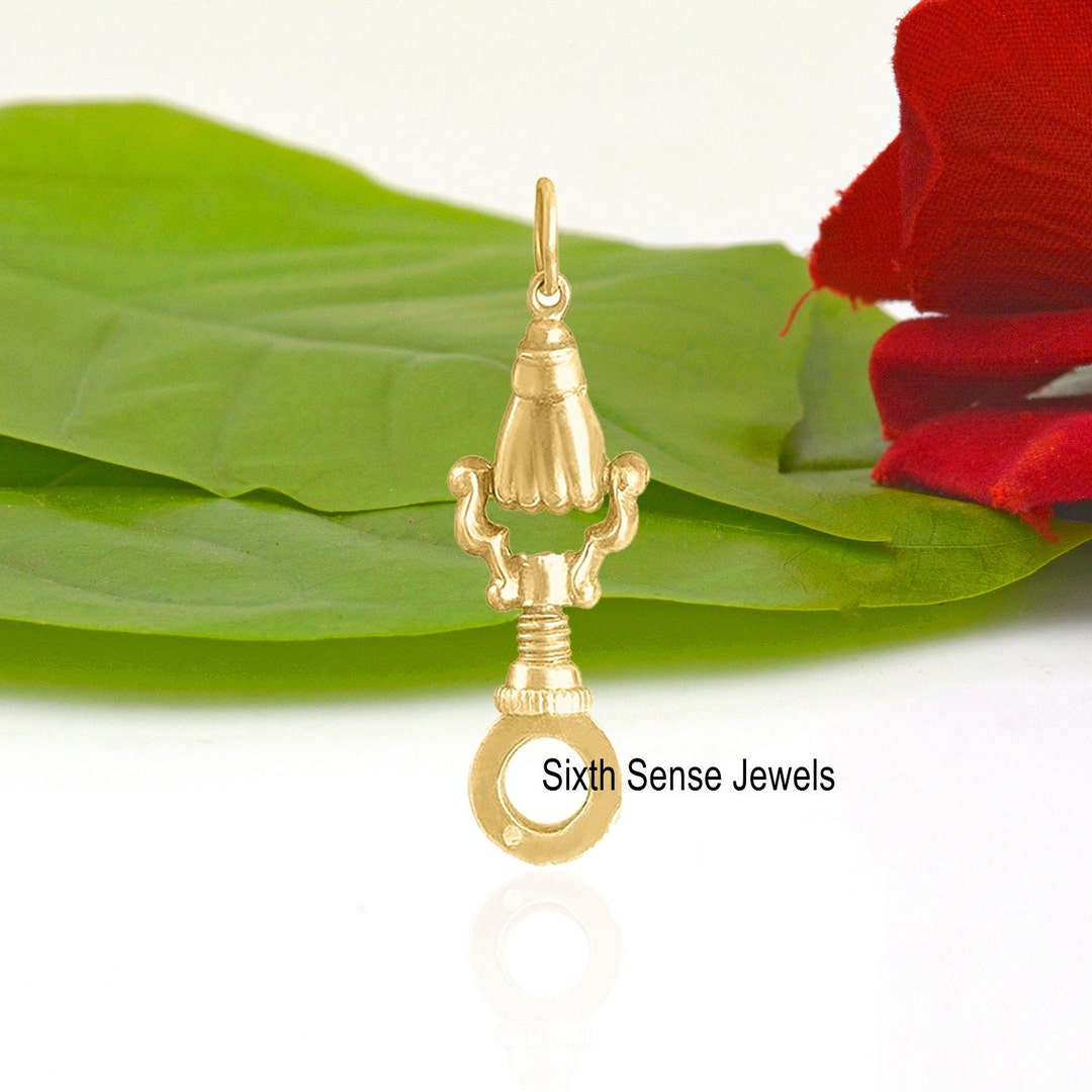 14k Hand Holding Ring Connector Gold Hand Ring Connector - Etsy