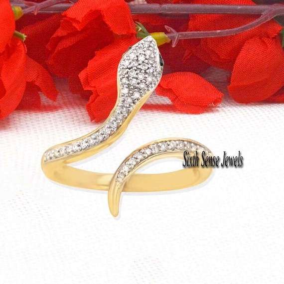 Snake Rhinestone Rings