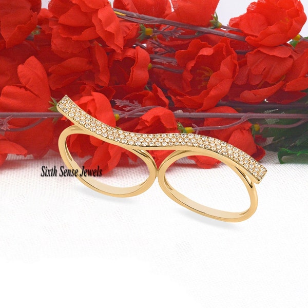 Two Finger Ring - Etsy