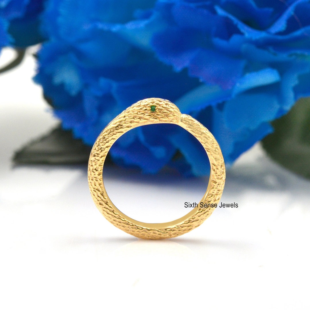 925 Silver Ouroboros Snake Ring, Gold Ouroboros Diamond Snake Ring ...