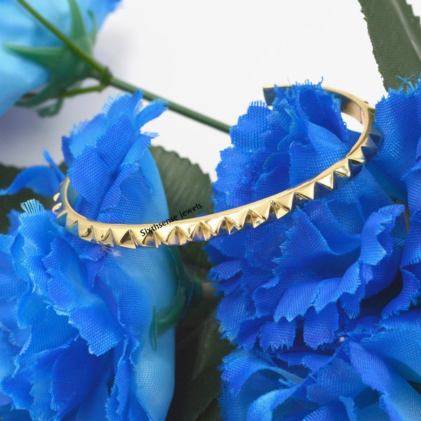 Pyramid Bangle - Etsy