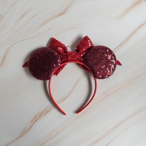Sebastian Inspired Minnie Mouse Ears, Mickey Mouse Ears - Etsy