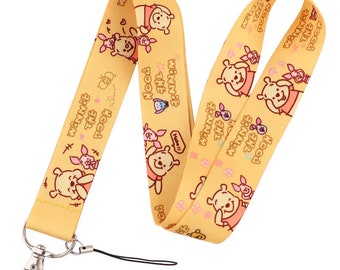 Winnie the Pooh Keychain, Pooh Bear Keychain, Disney Keychain, Handmade ...