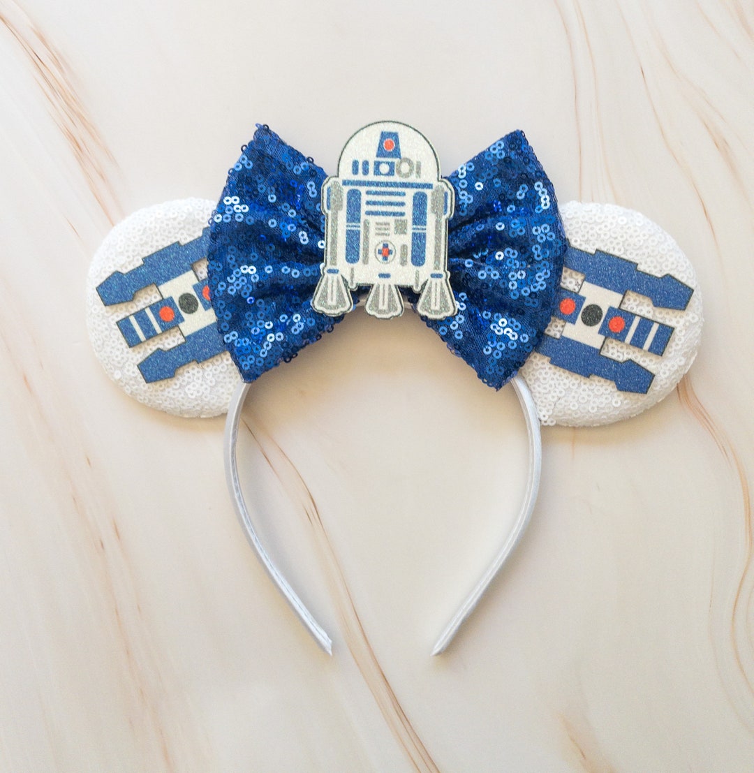R2-D2 Minnie Ears, Star Wars Minnie Ears, Star Wars Mickey Ears - Etsy