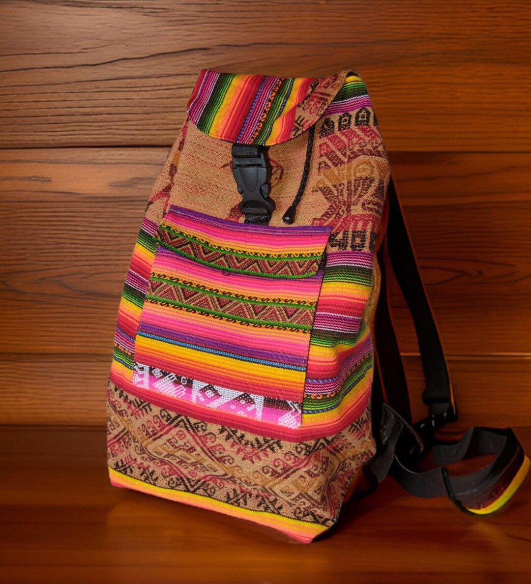 Ethnic Handmade Backpack Peru Bolivia Ecuador White - Etsy