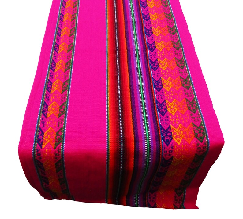 Table Runner 14 in X 84 Inches Table Cover Peru Bolivia Ecuador Fabric ...