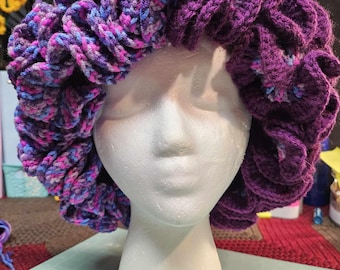 Crochet Curly (ruffle) Hat Pattern - Etsy