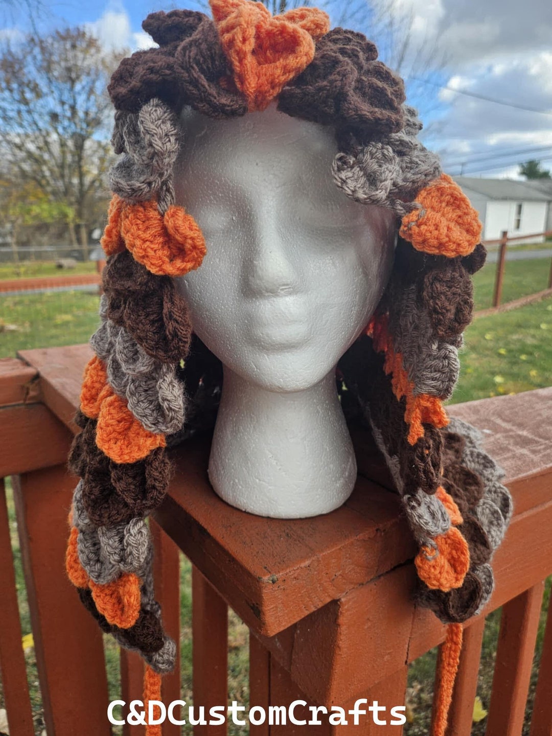 Adult, Fun Crochet Crocodile, Dragon Scale, Hood, Winter Hat - Etsy