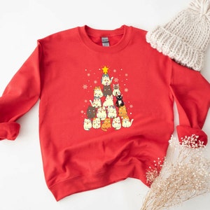 Cats Christmas Sweater Ugly Tacky Christmas Party Top Cat - Etsy