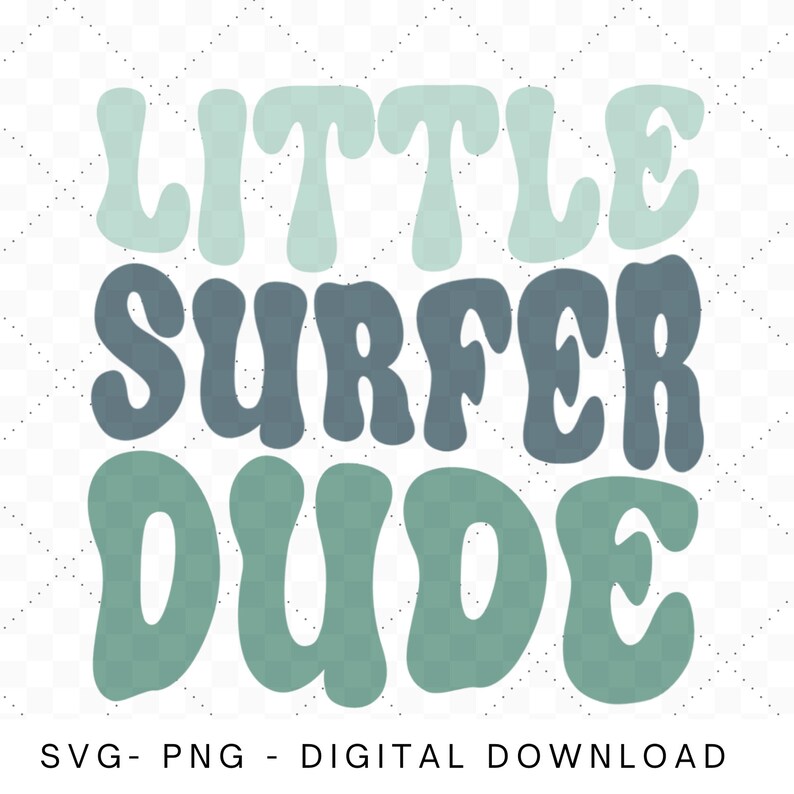 Little Surfer Dude, Digital Download, Kids Summer Shirt Design, Dtf ...
