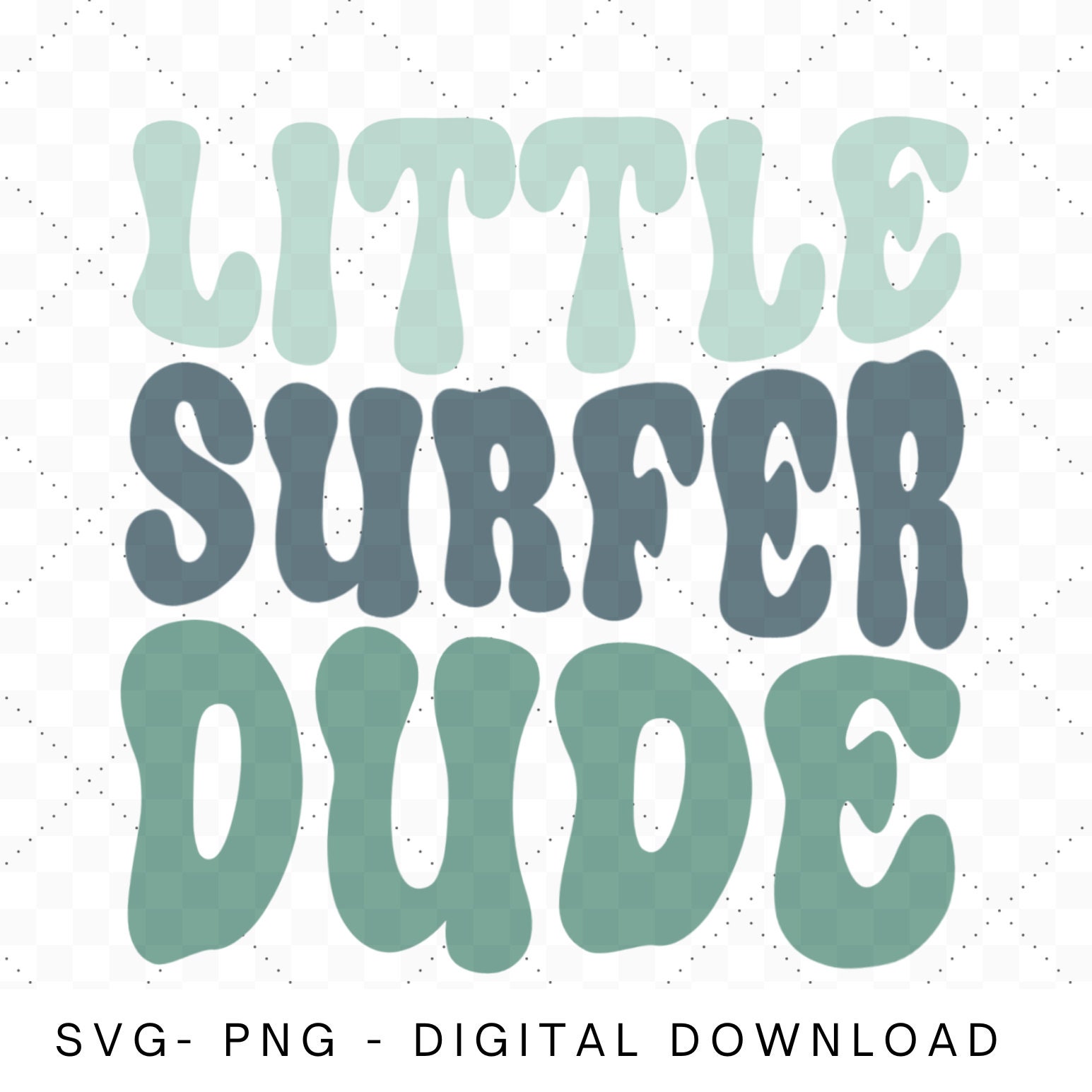 Little Surfer Dude, Digital Download, Kids Summer Shirt Design, Dtf ...