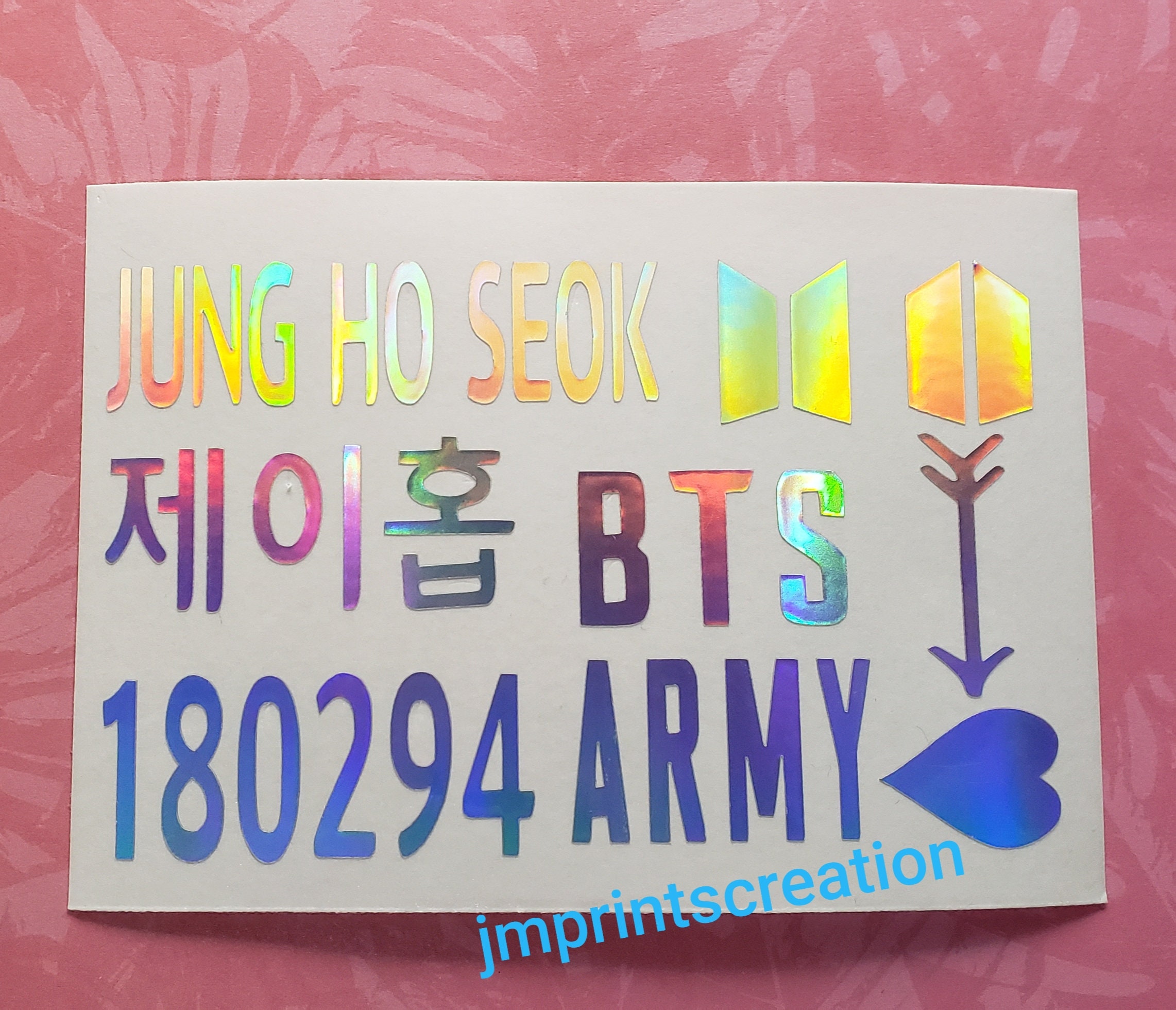 BTS Bias Sticker Set - Etsy