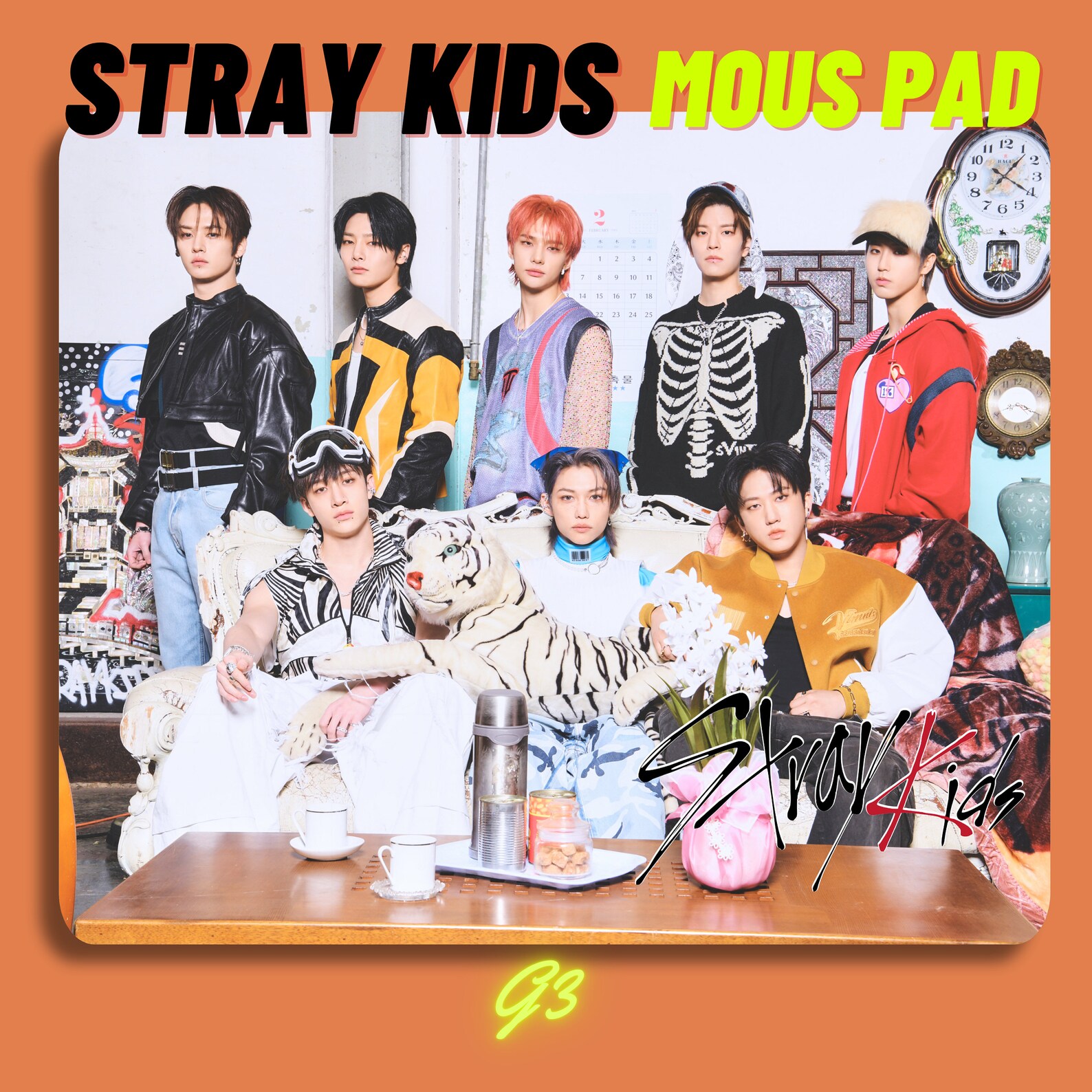 Stray Kids Computer Mouse Pad, K-pop Pictorial Design, Non-slip ...