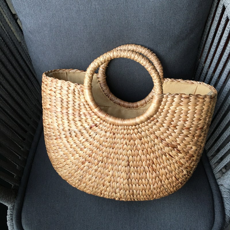 Hyacinth Woven Tote - Etsy