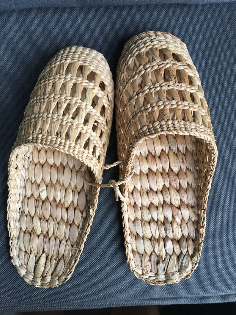 Slipper Handmade Slippers Weaving Slippers Grass Slippers - Etsy
