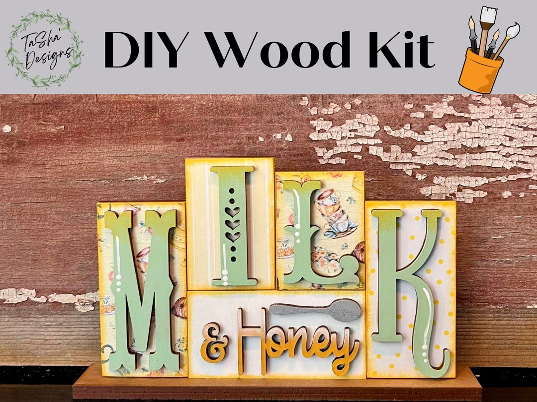 Tea DIY Shelf Sitter, Tea Shelf Sitter, Home Decor Craft, DIY Kitchen ...
