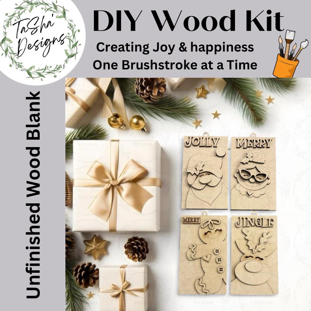 DIY L Santa and Friends Christmas Ornament Bundle L Christmas Ornament ...