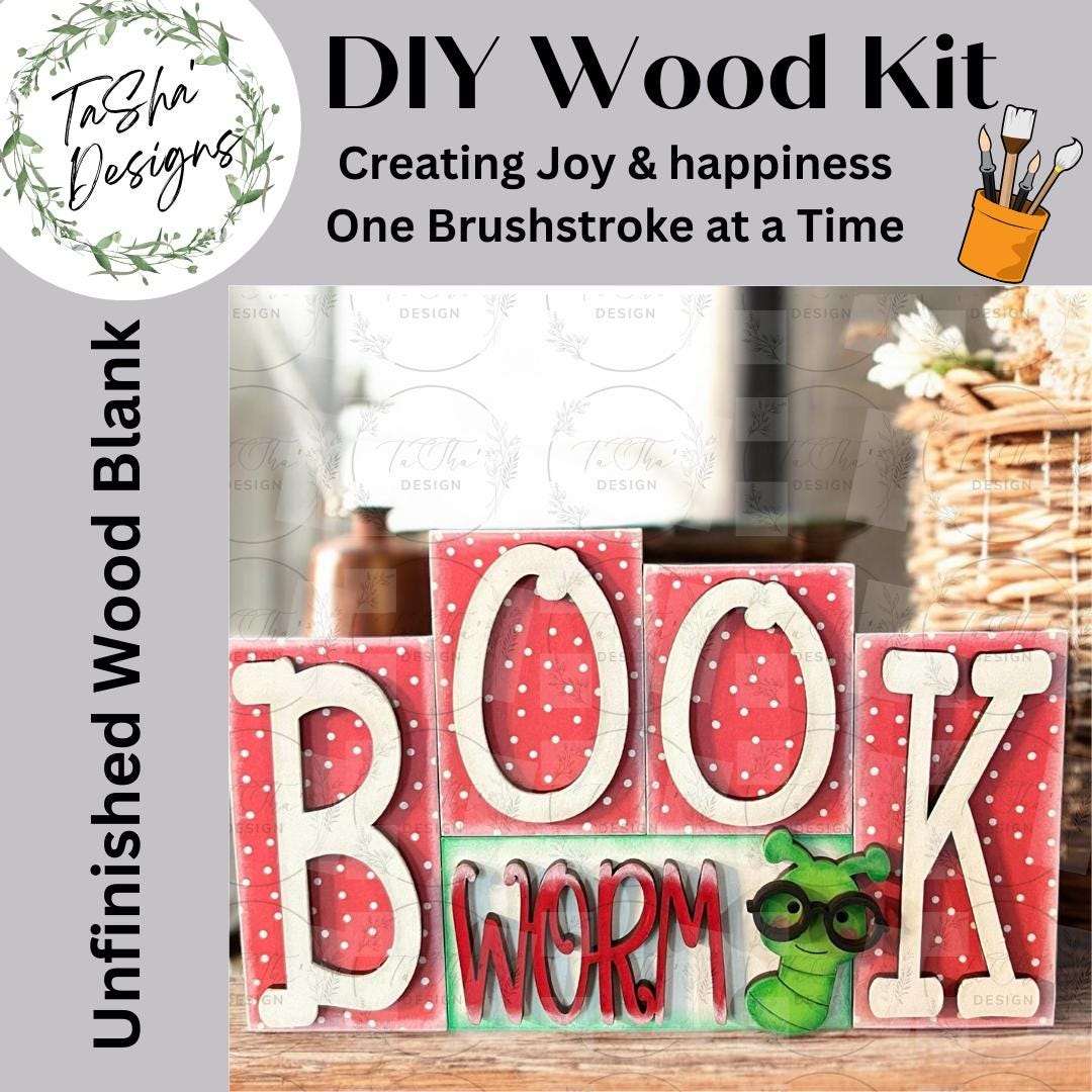 DIY Mini School Word Blocks, DIY Teacher Decor, DIY School Kit, Craft ...