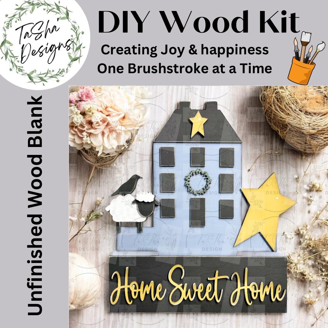 DIY Add-on for Interchangeable Window Box, Home Sweet Home Primitive ...