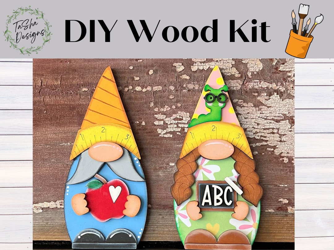 DIY Teacher Mini Gnome Shelf Sitters, DIY Teacher Decor, DIY Gnome Kit ...