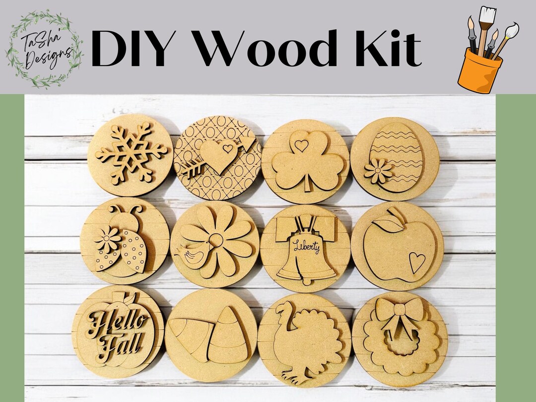 DIY Interchangeable Signs, 3" Round Inserts, DIY Seasonal Inserts, DIY ...