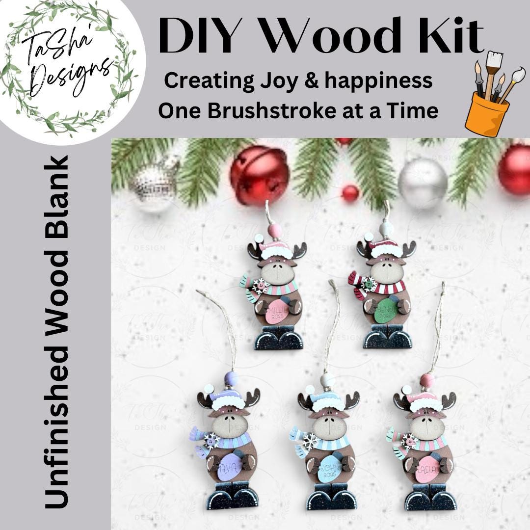 DIY Custom Christmas Moose Ornament | Ornament | DIY | Christmas ...