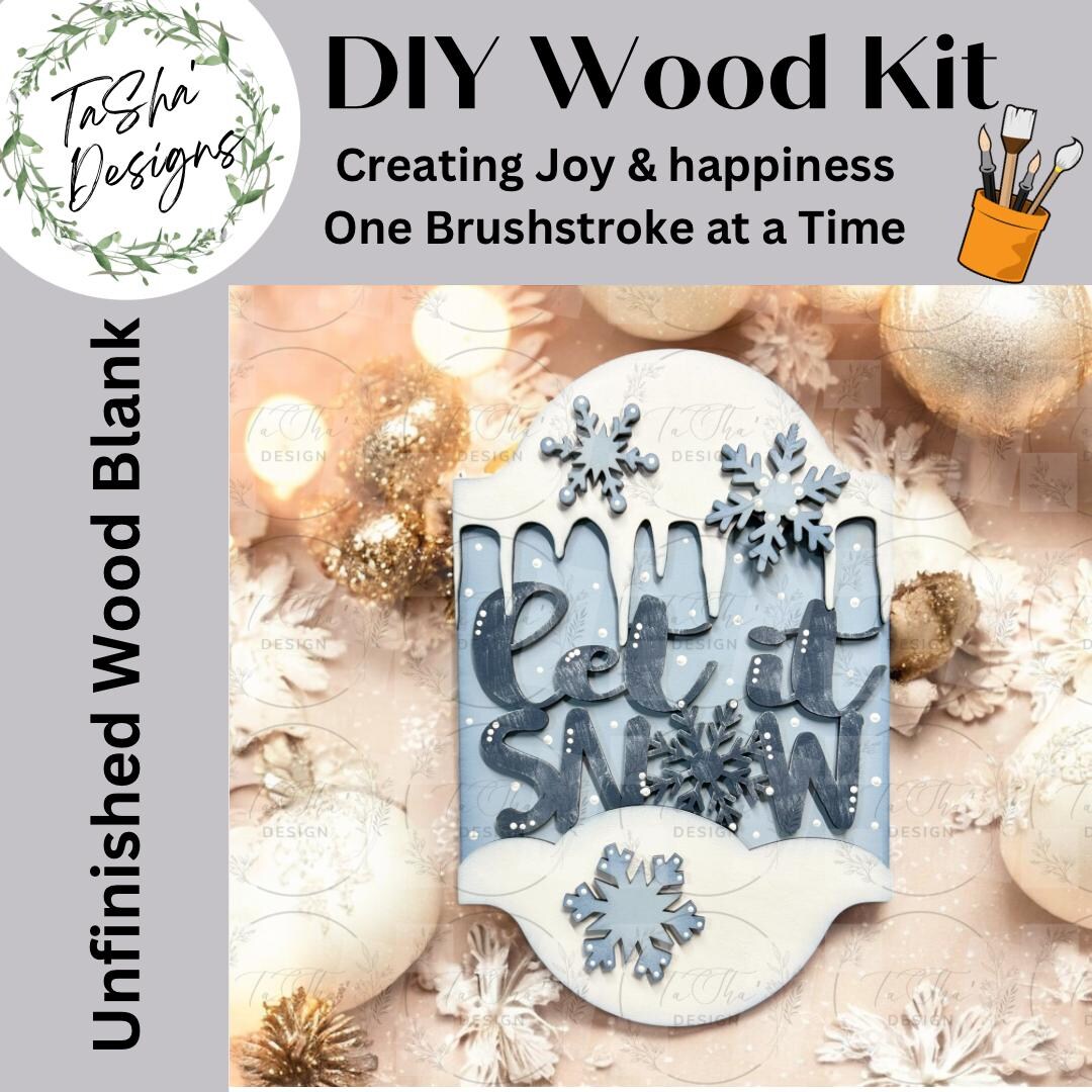 DIY Add-on for Interchangeable Easel/base | Let It Snow Sign ...