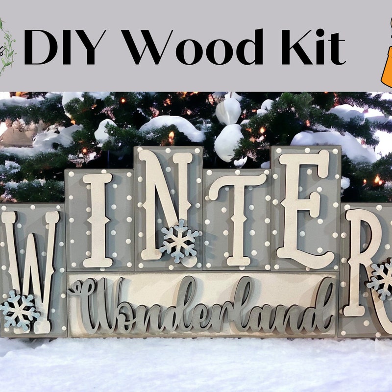 Diy Wood Decor Kit - Etsy