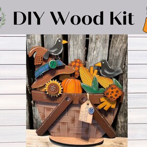 Fall Pumpkin DIY Basket Insert, Harvest Flower Basket, Autumn DIY Kit ...