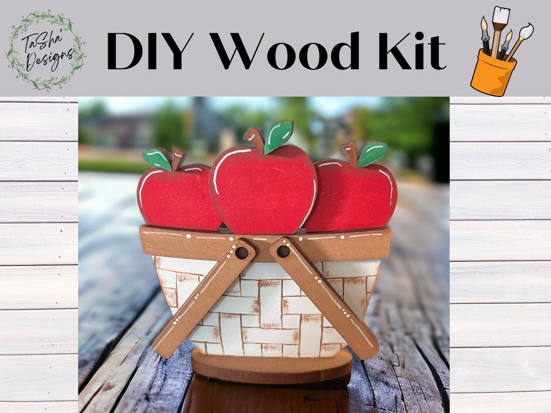 DIY Mini Apple Interchangeable Basket Insert, DIY Apple Decor, DIY Back ...