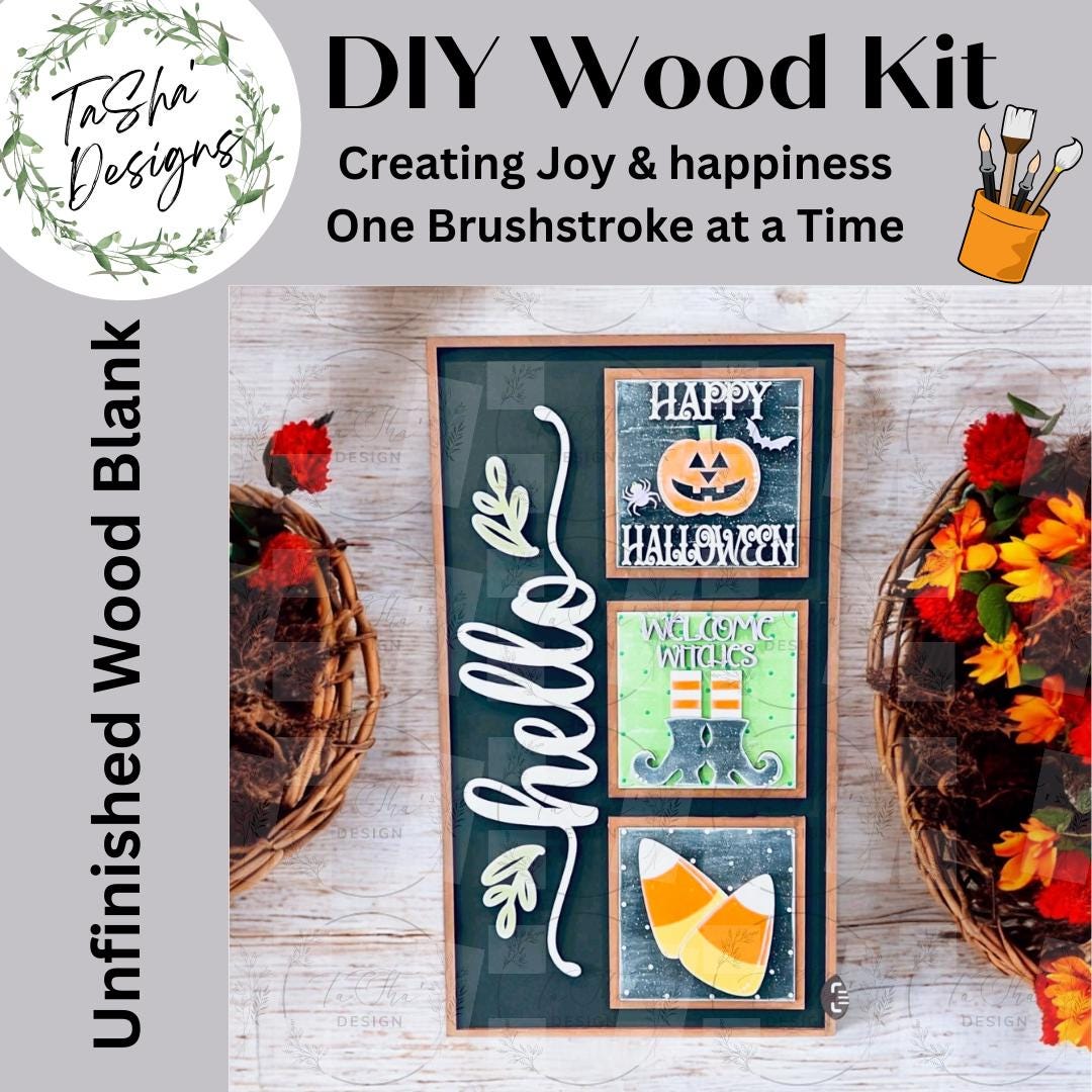 DIY Interchangeable Halloween Inserts, DIY Square Signs, DIY Happy ...